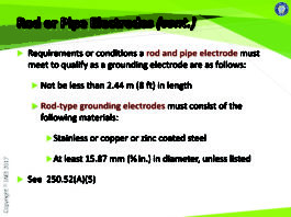 The 5 ft. Ground Rod and its little-known use in the NEC – IAEI Magazine
